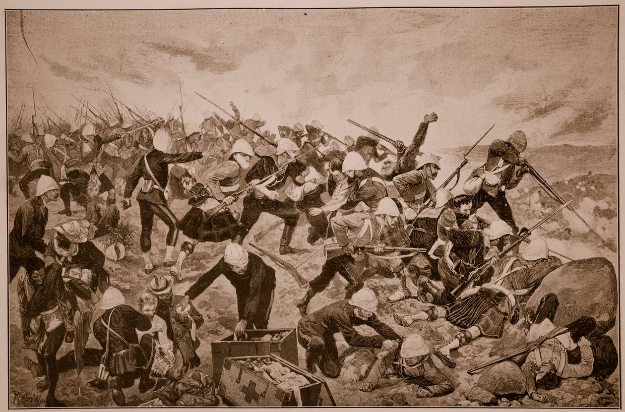 The Battle of Majuba Hill by Richard Caton Woodville junior