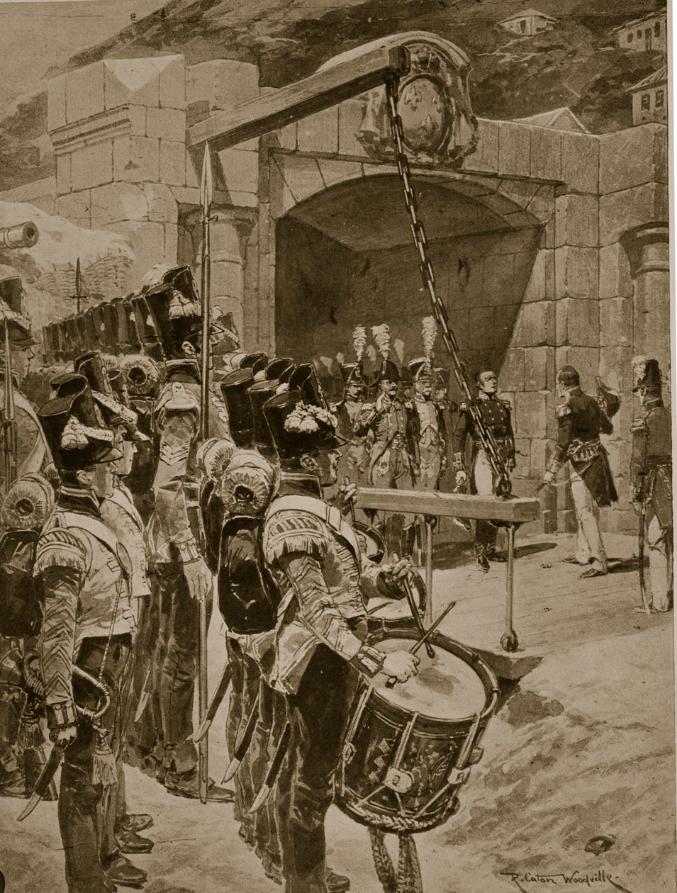 The Surrender of Mauritius Isle to the British in 1810, Illustration ...