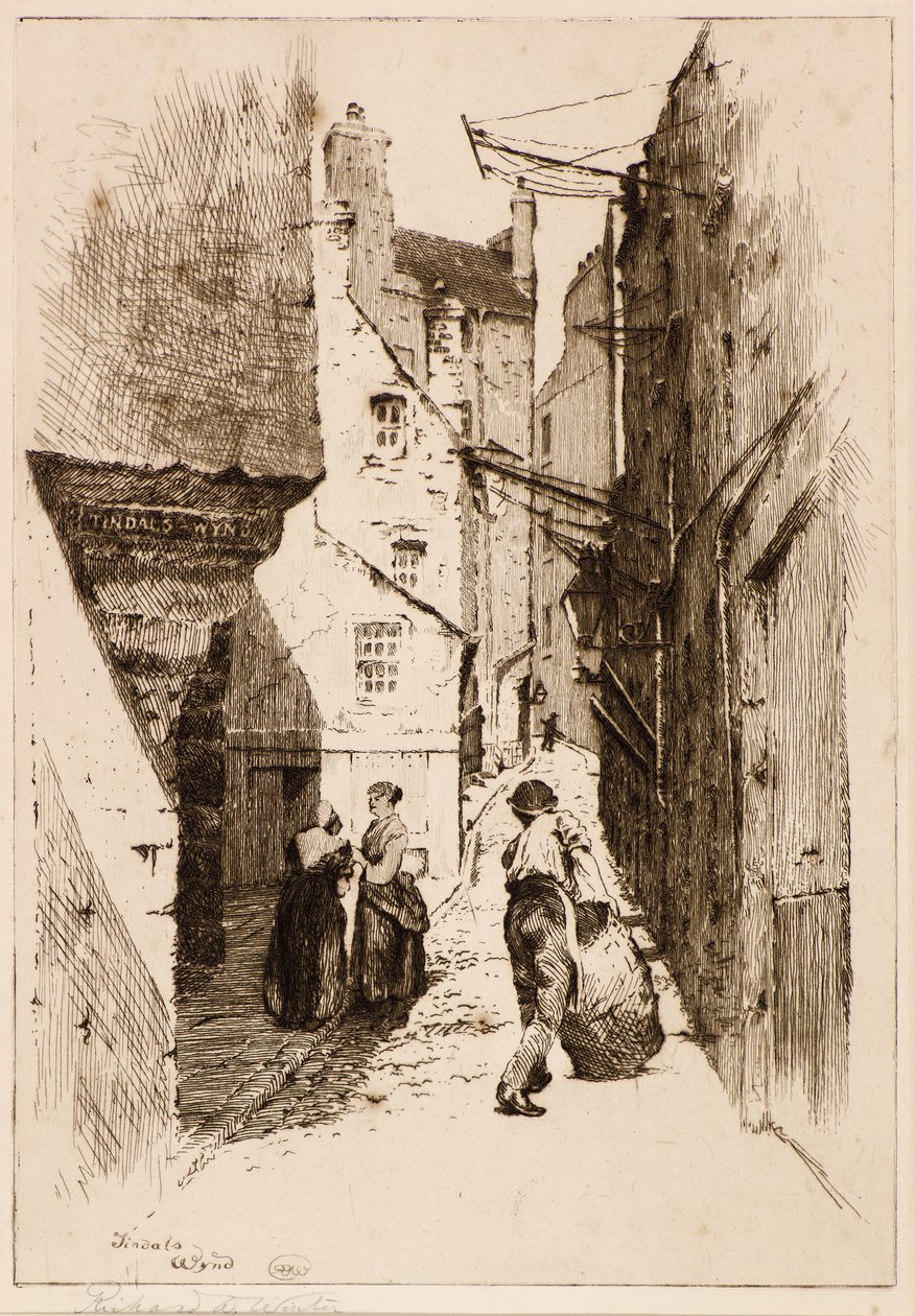 Tindal's Wynd by Richard Davidson Winter: Fine art print