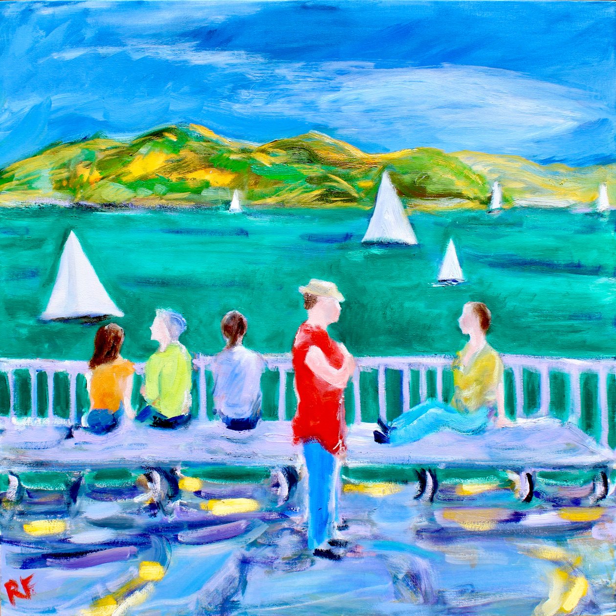 A Bench, Sausalito by Richard Fox: Buy fine art print
