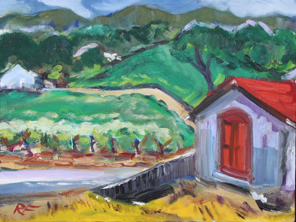 The Red Door, Sonoma by Richard Fox: Buy fine art print