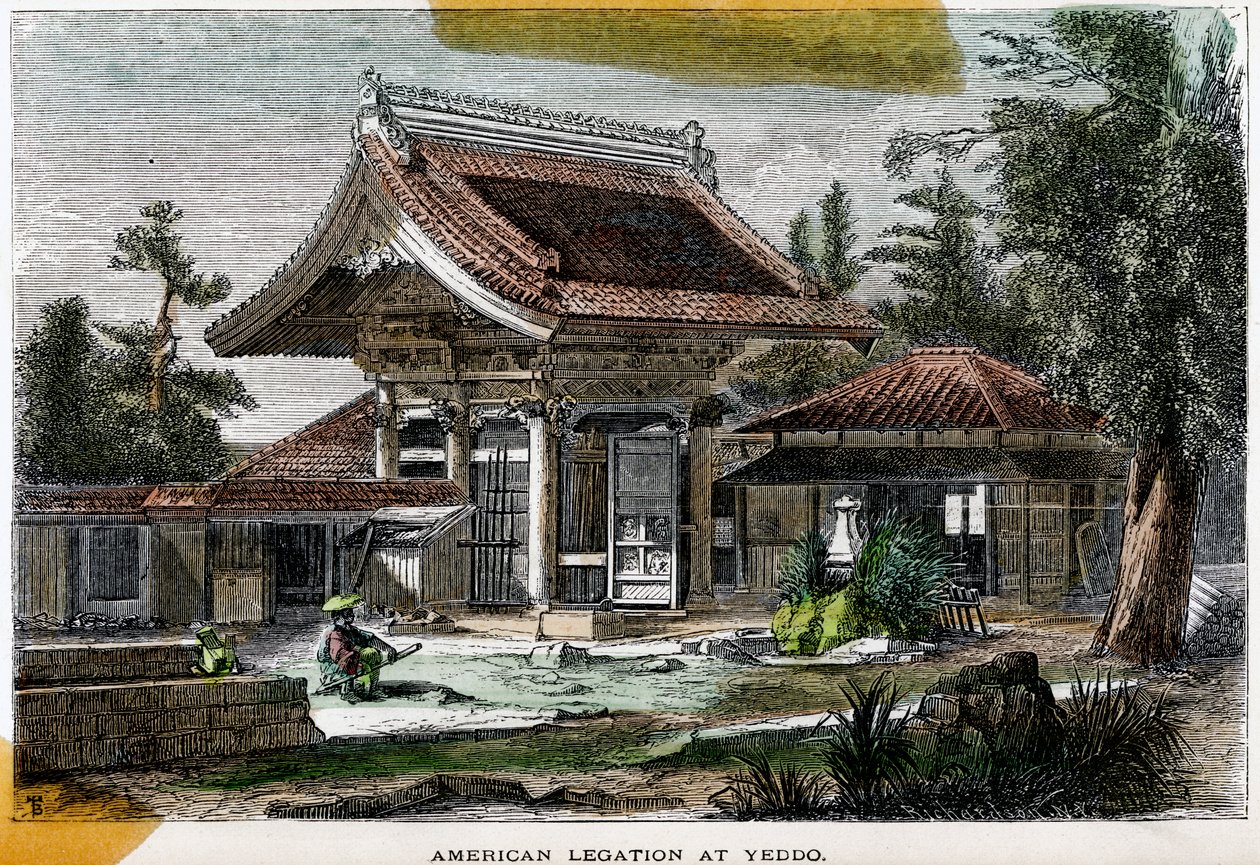American legation at Yeddo Edo, Japan by Richardson
