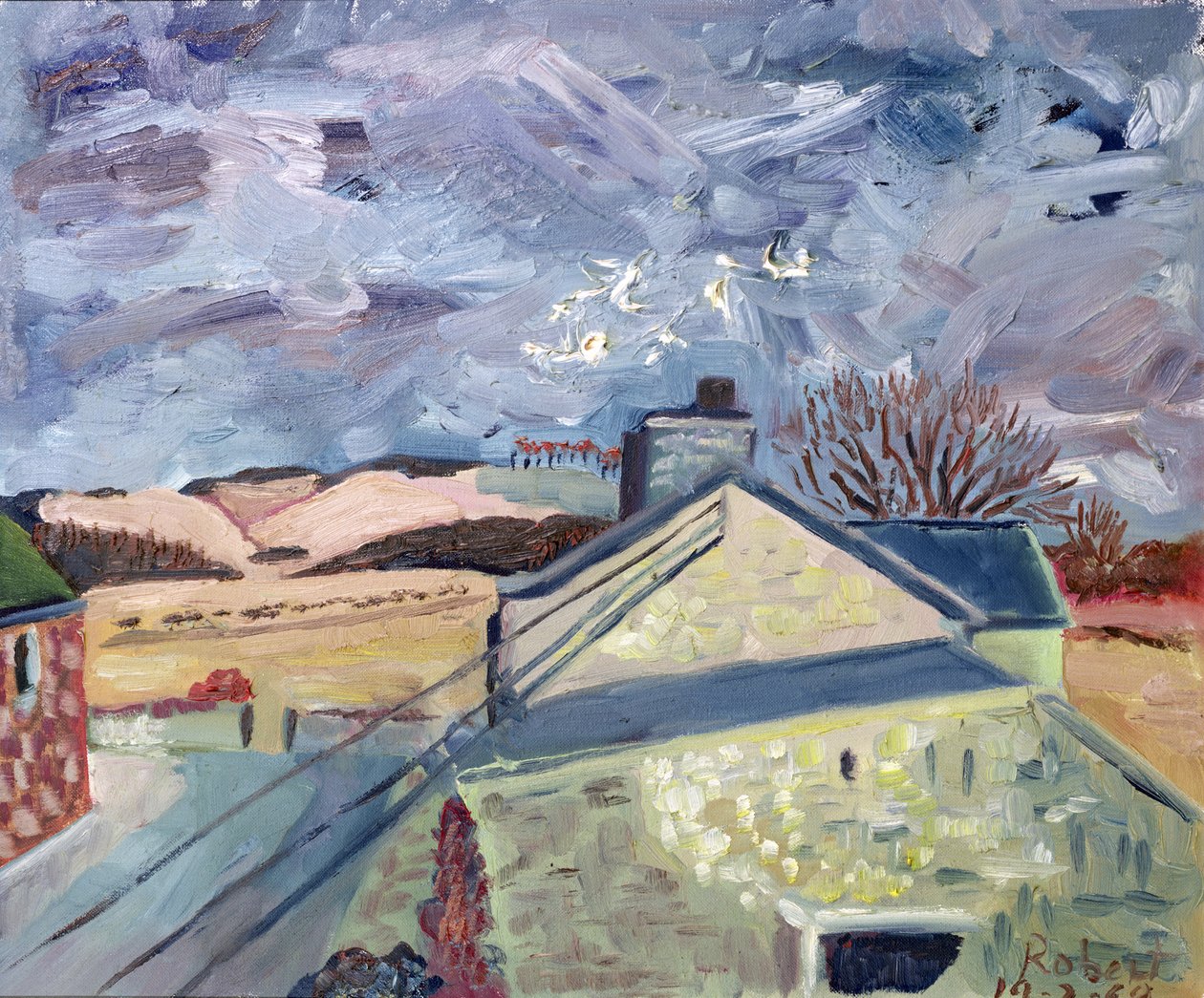 Doves at High Barns by Robert Hobhouse: Buy fine art print