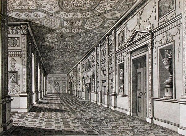 The Library at Syon House, built 1760-69 by Robert Adam