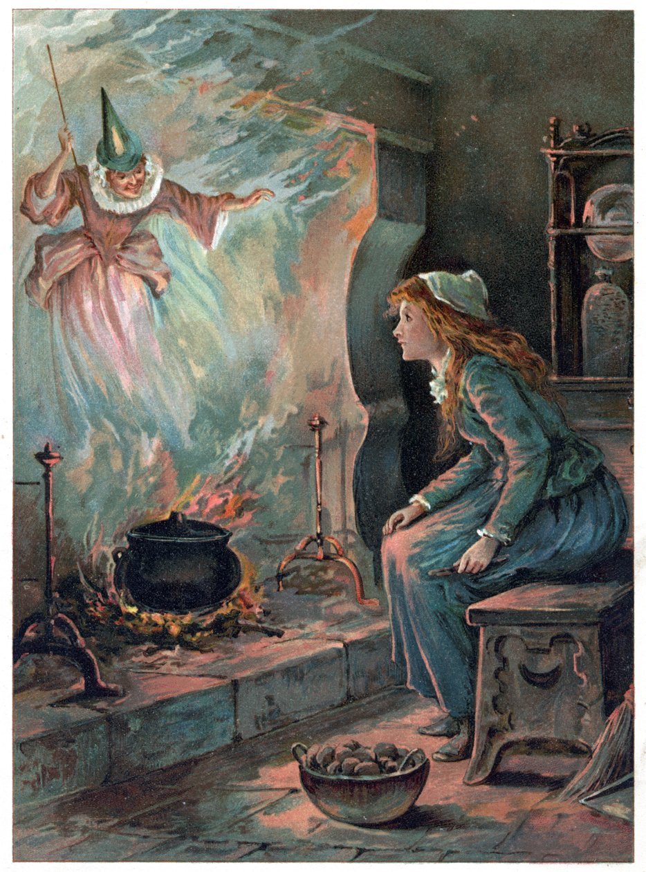 Cinderella and the Fairy Godmother, illustration from 'Once Upon a Time'