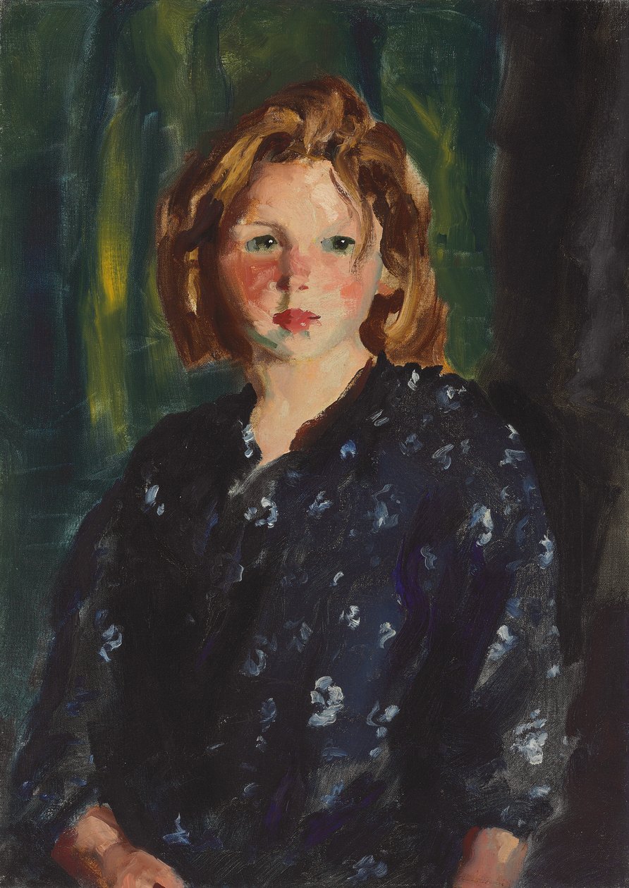 Portrait of a Girl by Robert Cozad Henri: Fine art print
