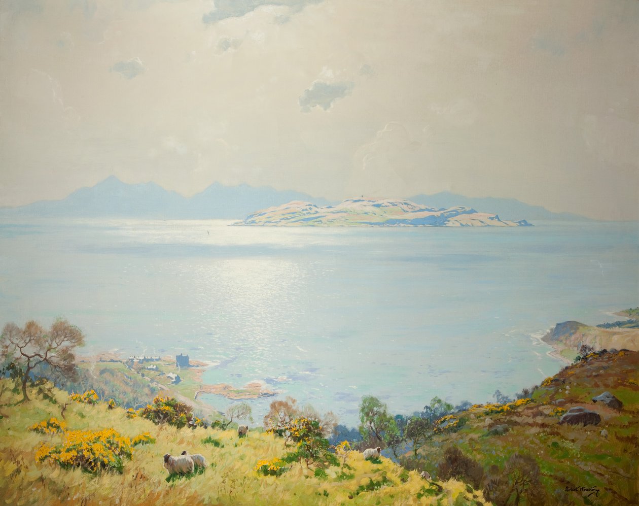 The Shores of the Clyde by Robert Houston: Fine art print