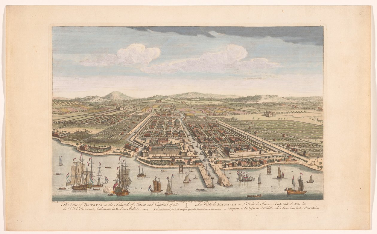 View of the City of Batavia by Robert Sayer: Fine art print