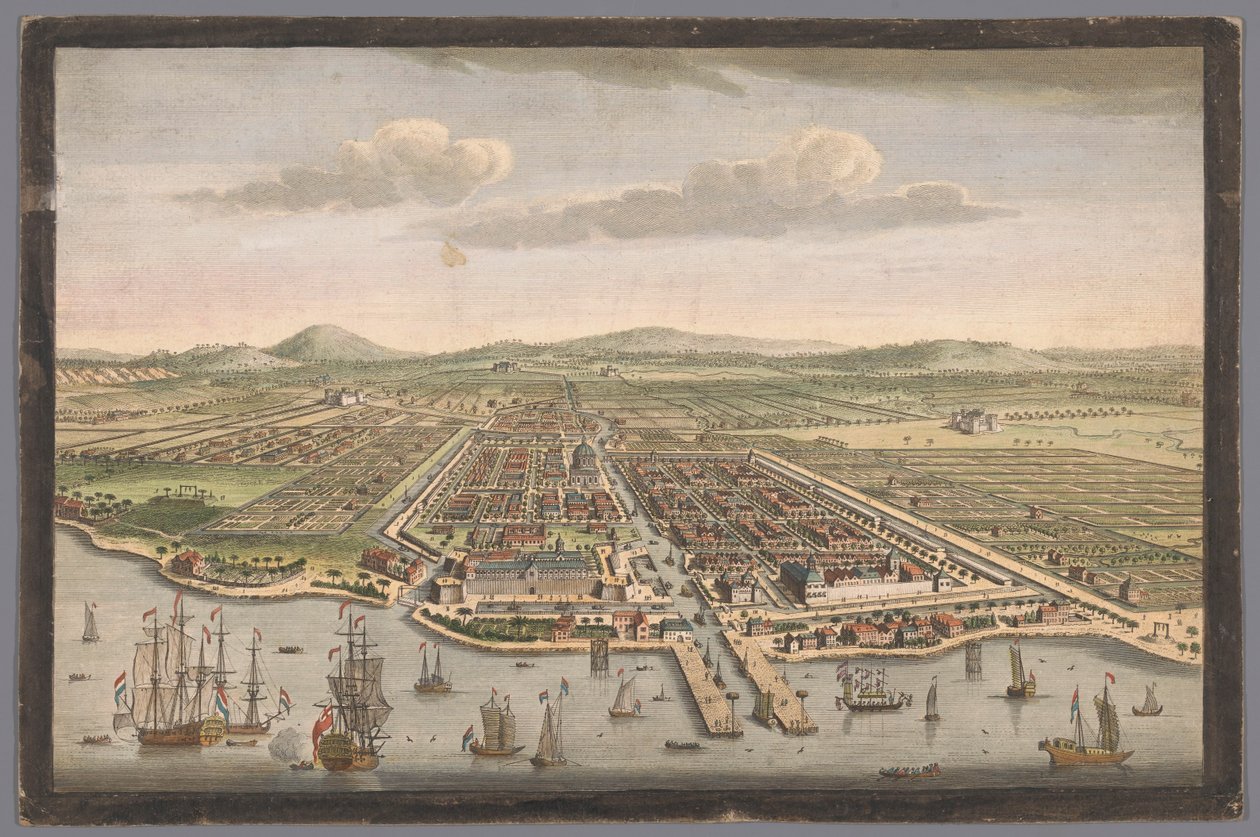 The city of Batavia in the island of Java and capital of all the Dutch ...