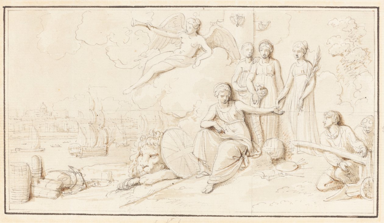 An Allegory of Britain's Mercantile Power by Robert Smirke