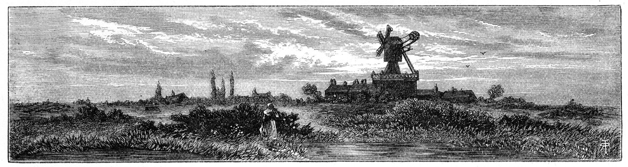 Windmill on Wimbledon Common by Robert Taylor Pritchett