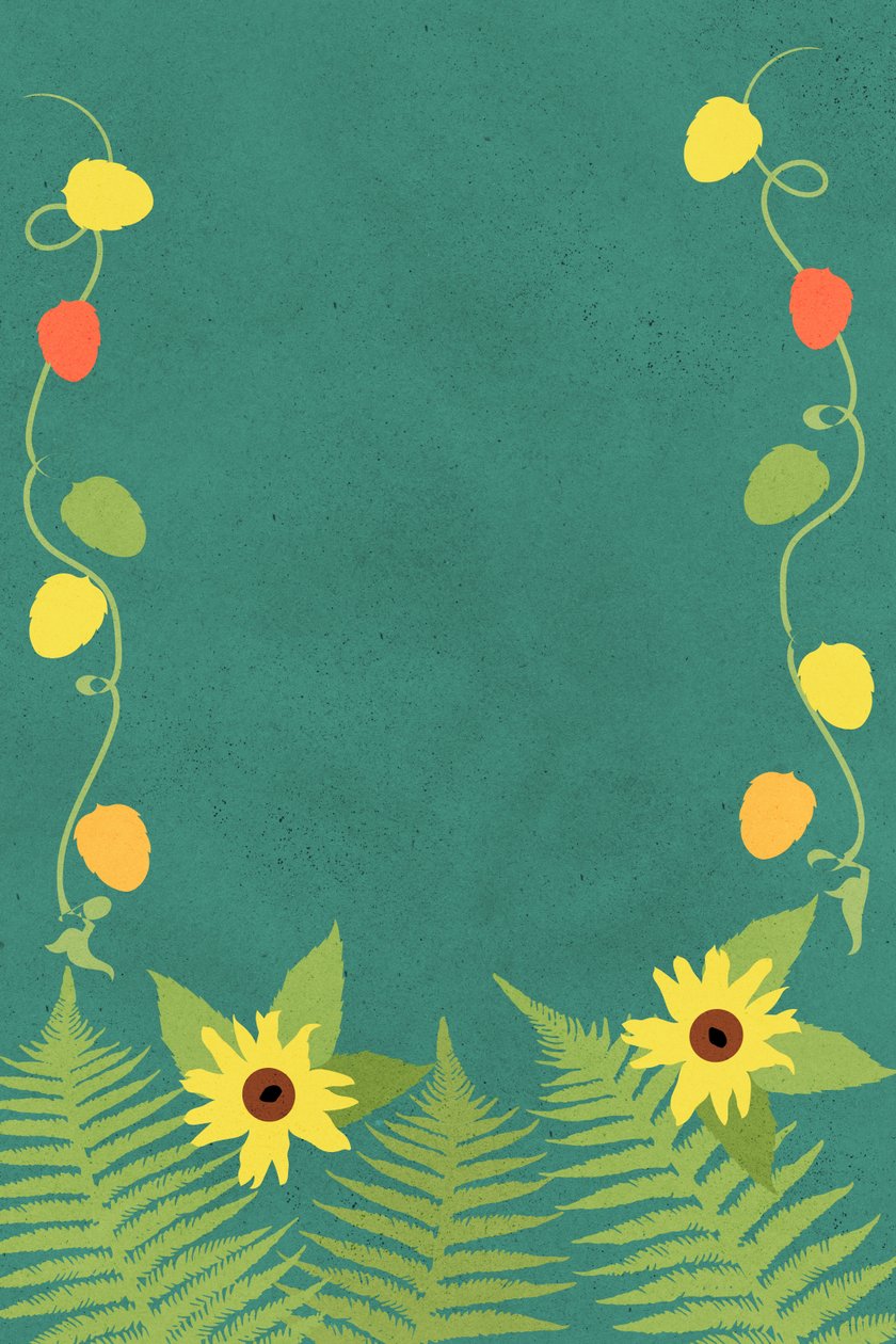 Sunflower Ferns by Roberta Murray: Buy fine art print