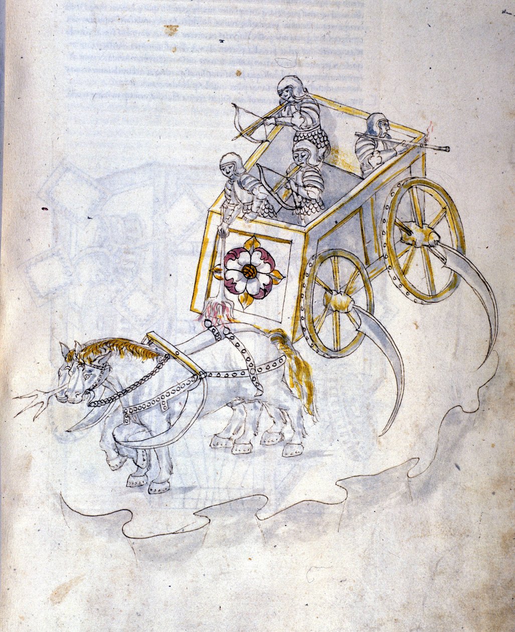 Roman War Chariot Design Art Of War: Study On Military Machines.