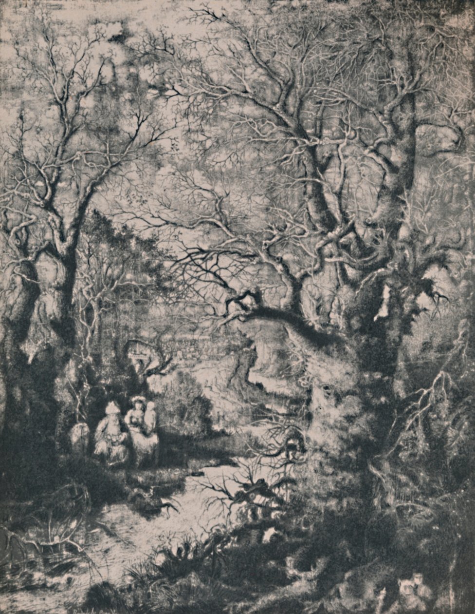 The Holy Family, 1855 by Rodolphe Bresdin: Fine art print