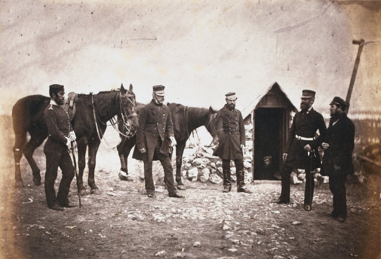 Major General Robert Garrett and Officers of His Staff, from an Album ...