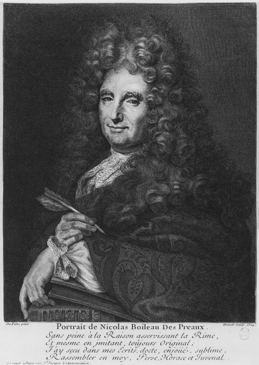Portrait of Nicolas Boileau, Known as Boileau-Despreaux