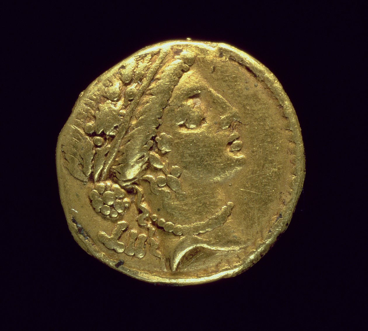 Aureus Minted by Julius Caesar Depicting a Female Head Right Wearing an ...