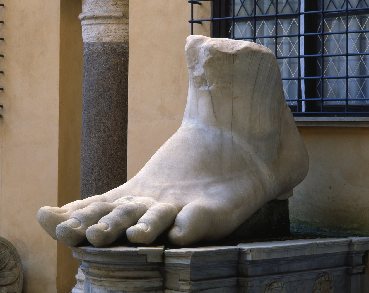 Colossal Foot of Constantine the Great by Roman