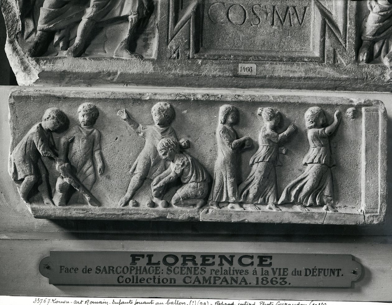 (Detail) from a Sarcophagus Depicting Children Playing with a Ball and ...