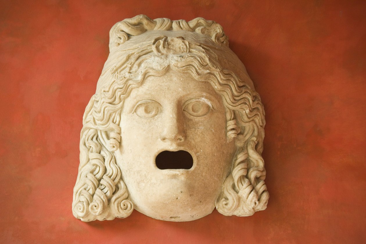 Mask with Open Mouth, Roman Imperial Period (30 BC-500 AD)