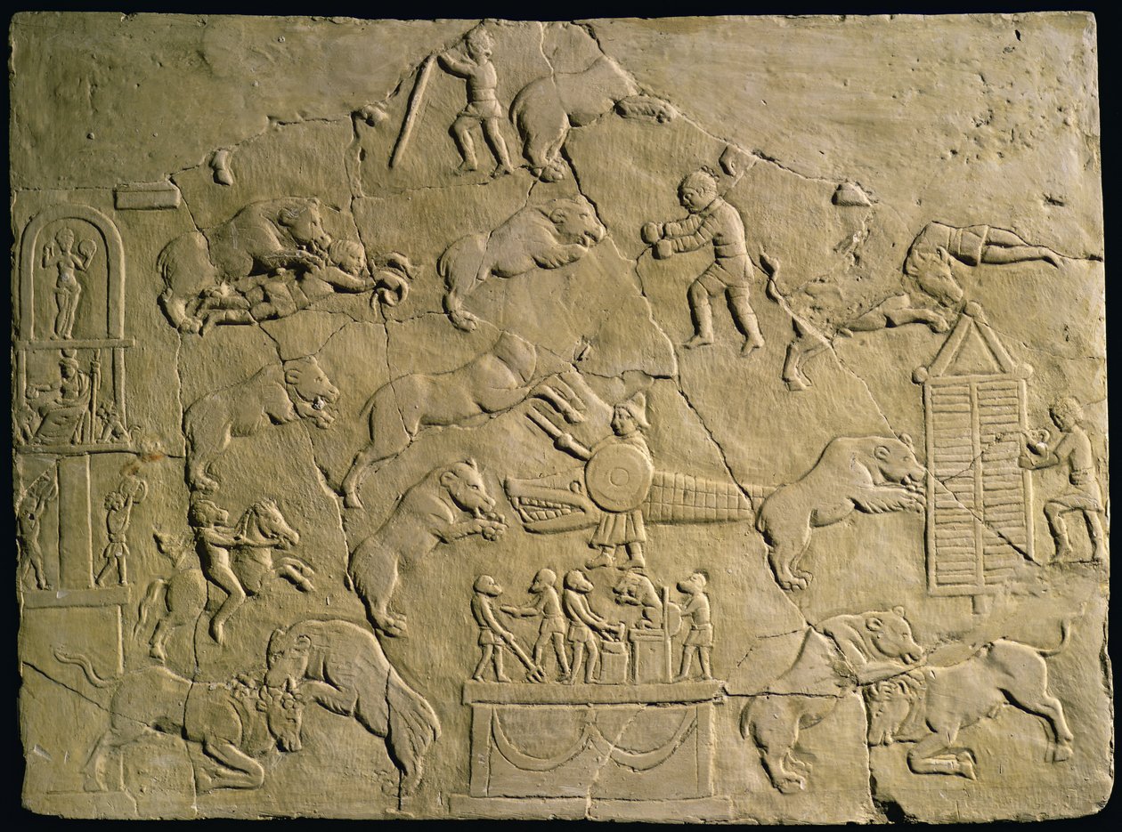 Relief depicting circus games by Roman: Buy fine art print