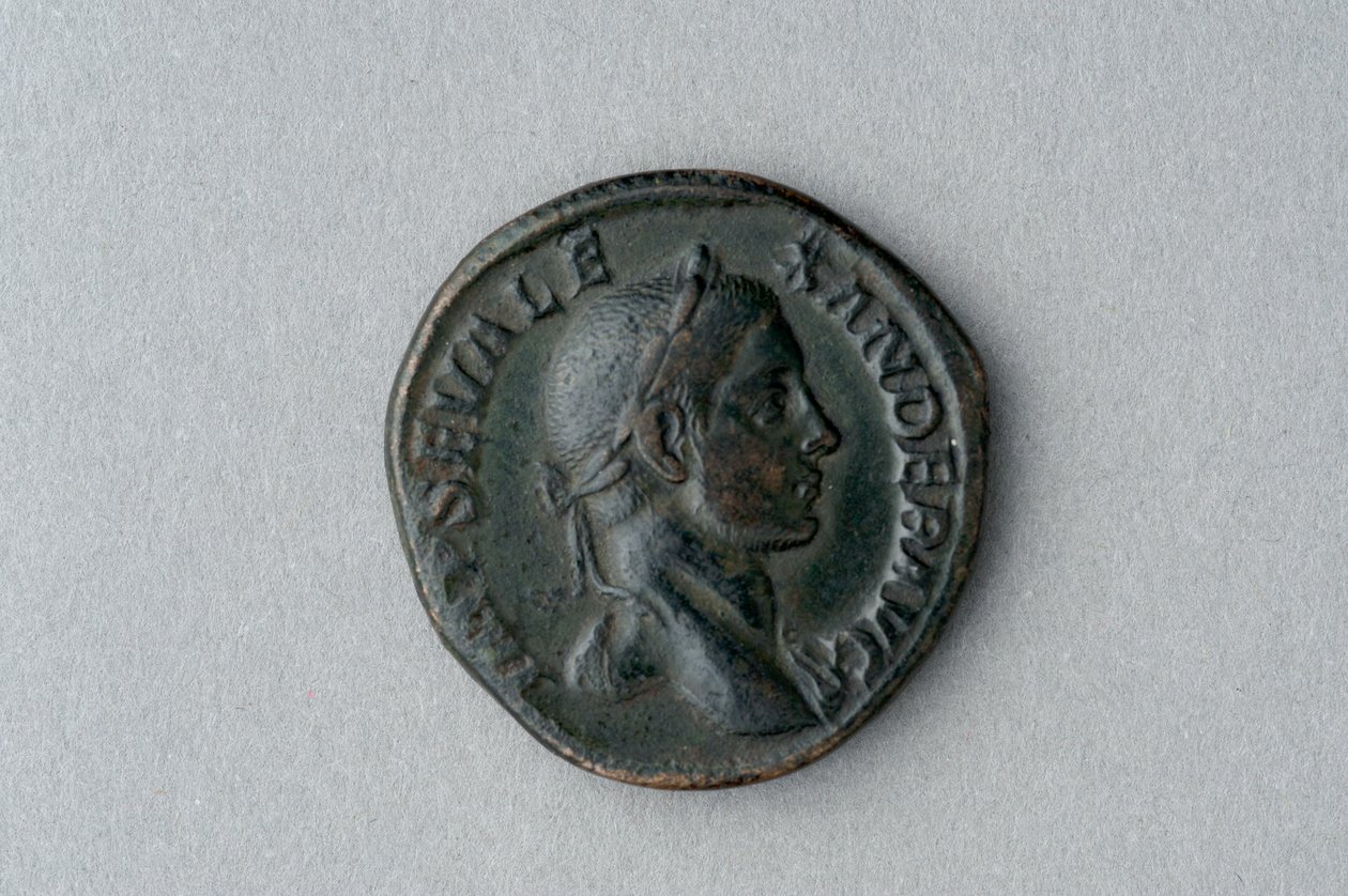 Sestertius of Severus Alexander by Roman: Fine art print
