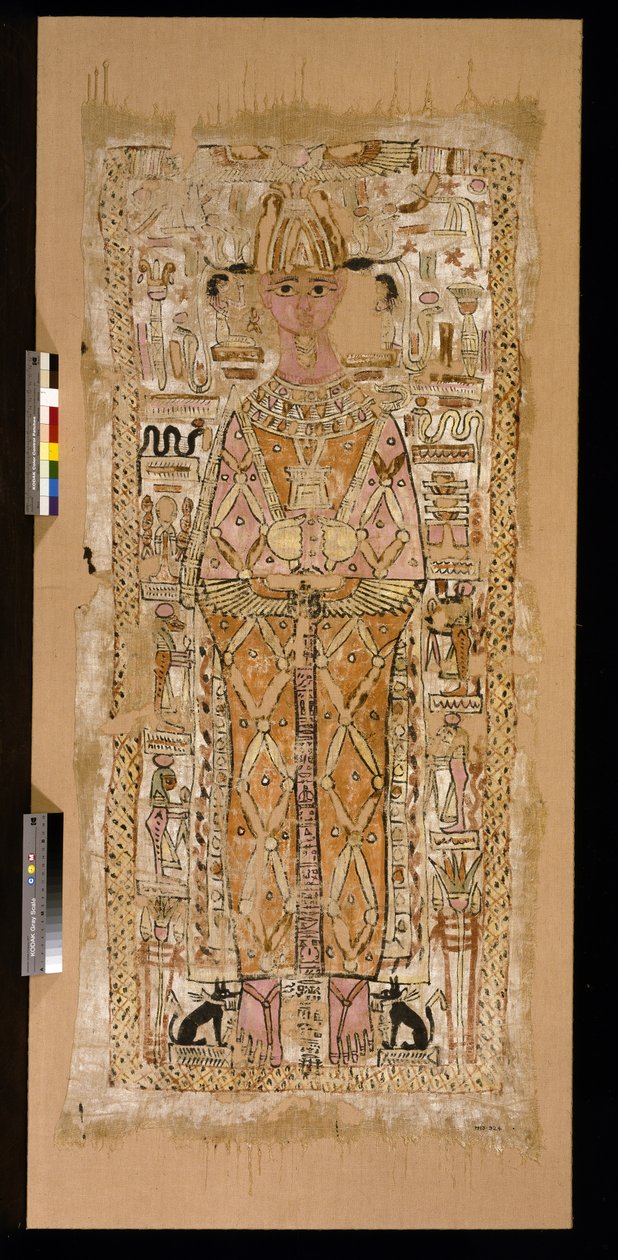 Shroud depicting the deceased, a man named Nespatawi, as Osiris ...