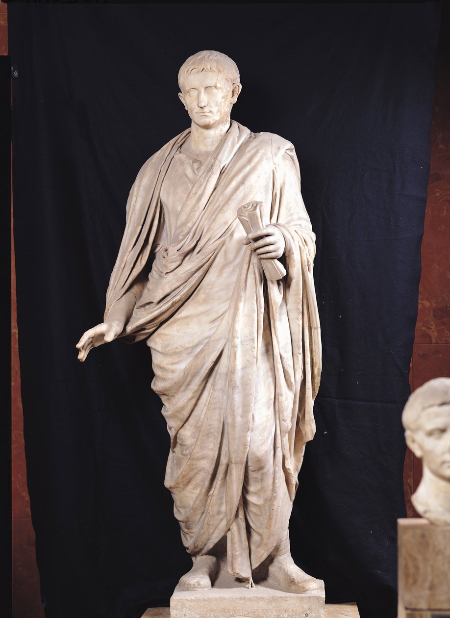 Statue of Caesar Augustus from Velletri by Roman