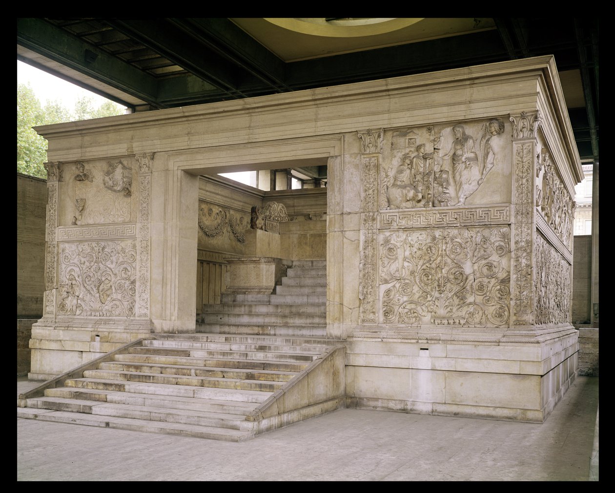 View of the Exterior Showing the Stairway, 13th-9th Century BC