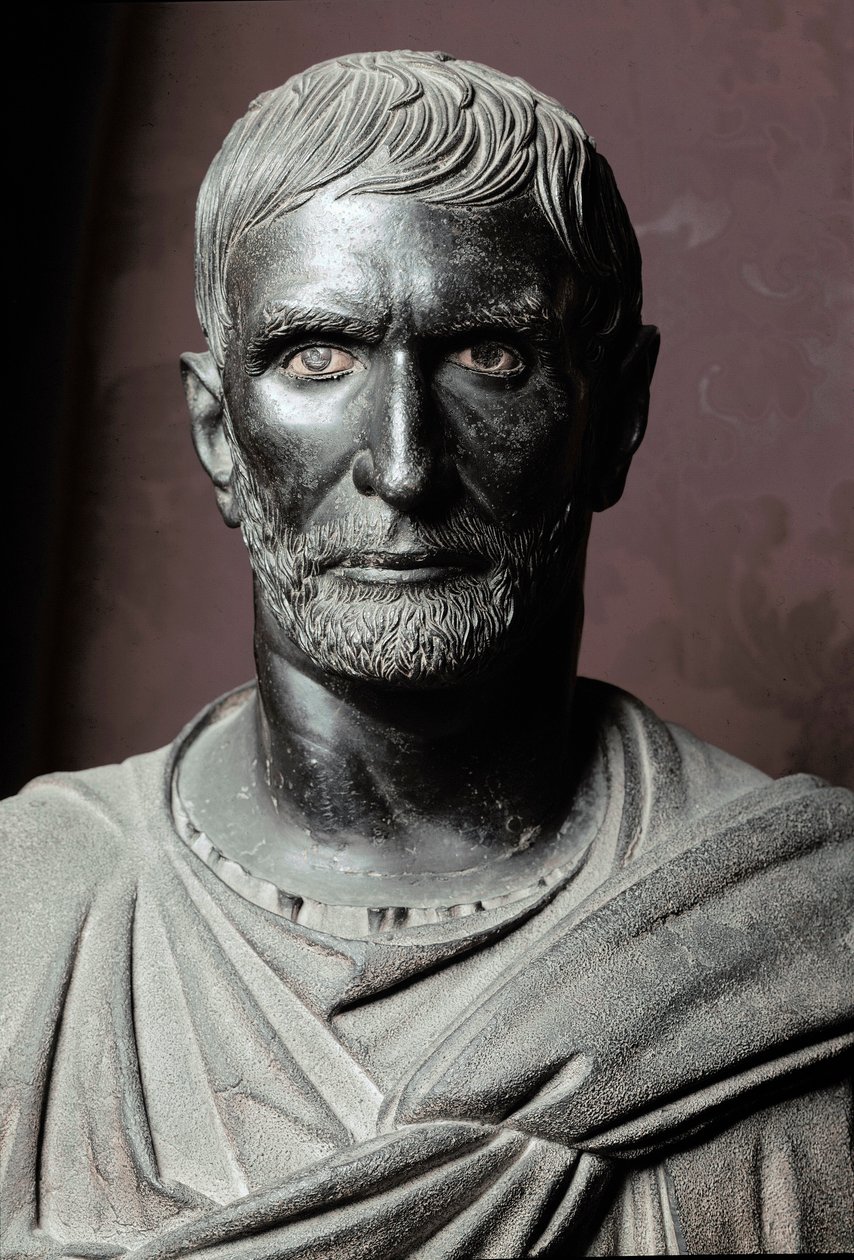 Bust of Lucius Junius Brutus, known as Capitoline Brutus - Bronze sculpture