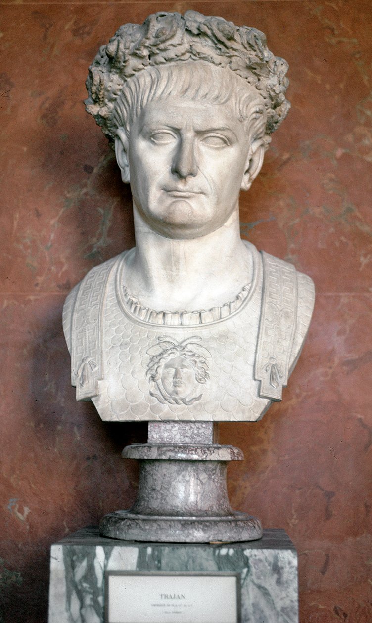 Bust of Emperor Trajan with a Wreath of Laurels and Medusa on the Torso