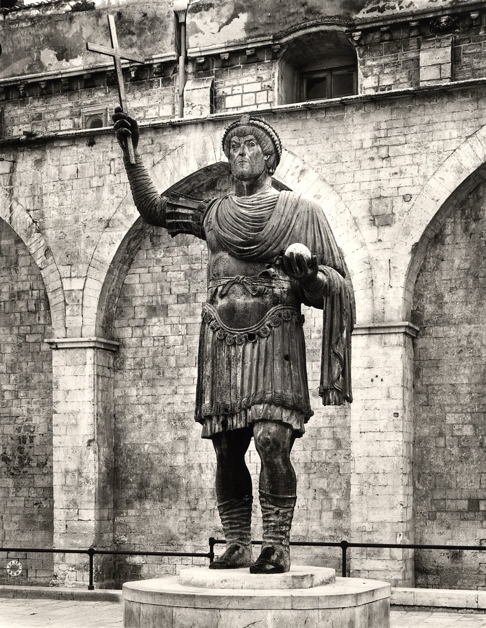 Colossal statue possibly of Emperor Valentinian I (321-375) called 'The ...