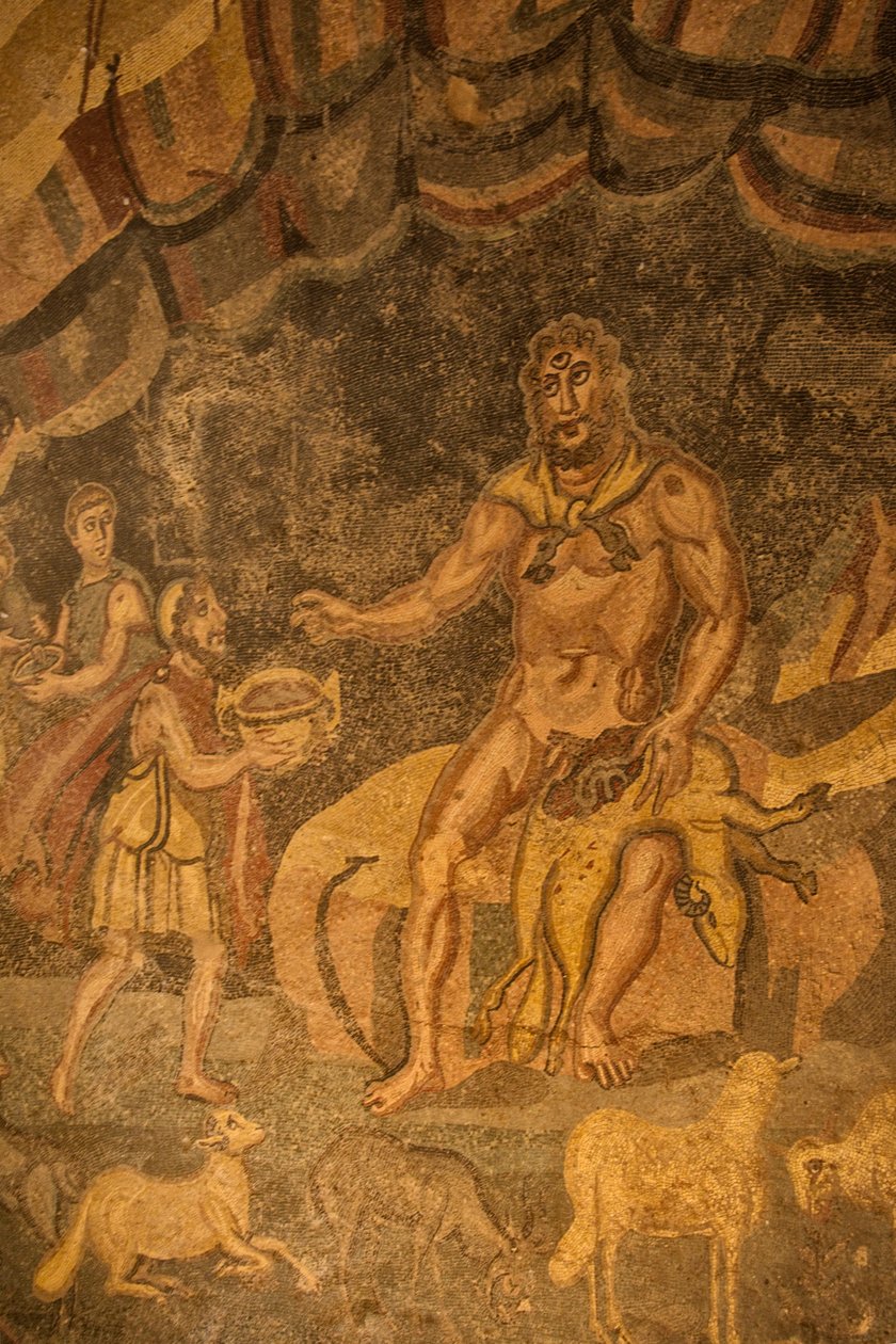 Cyclops Floor Mosaic, Villa Romana del Casale, Piazza Armerina, Sicily ...