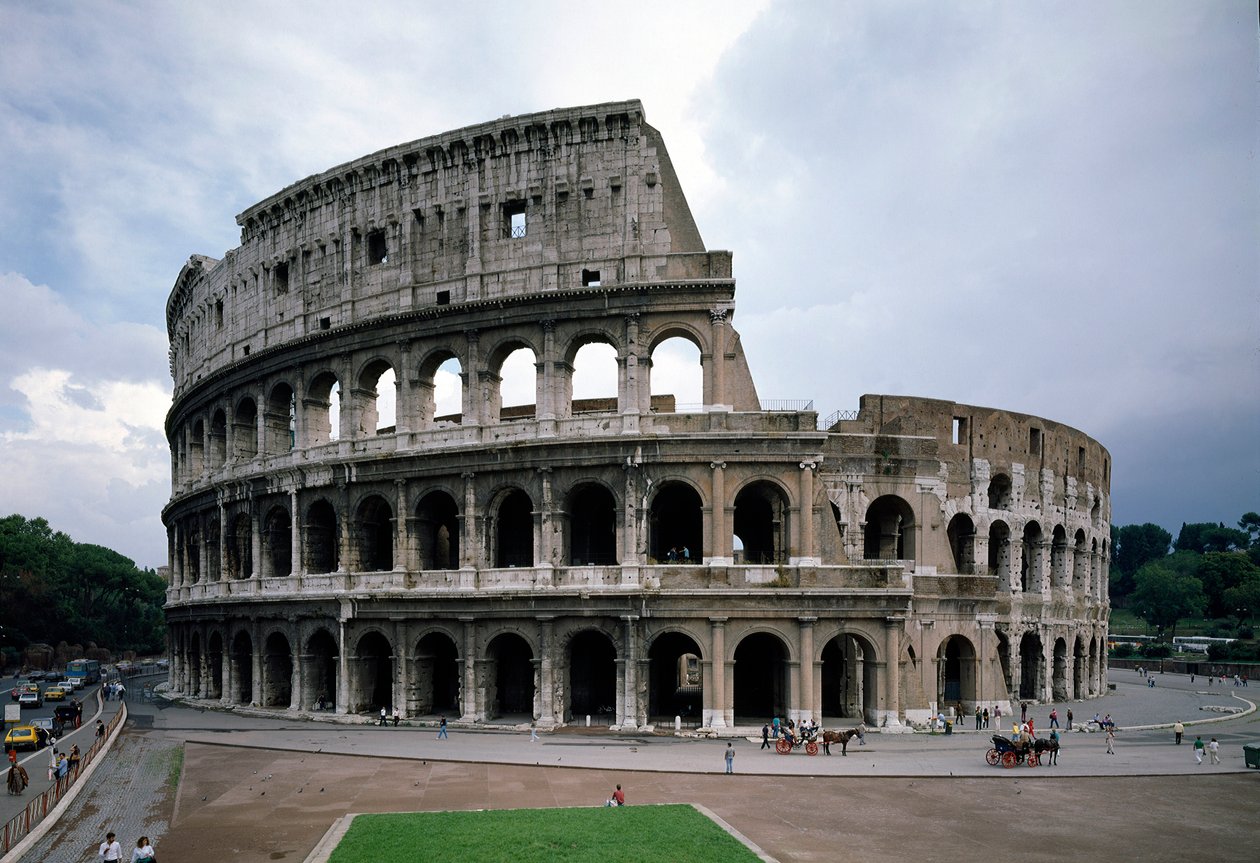 Exterior View of the Colosseum, Built Between 70 and 80