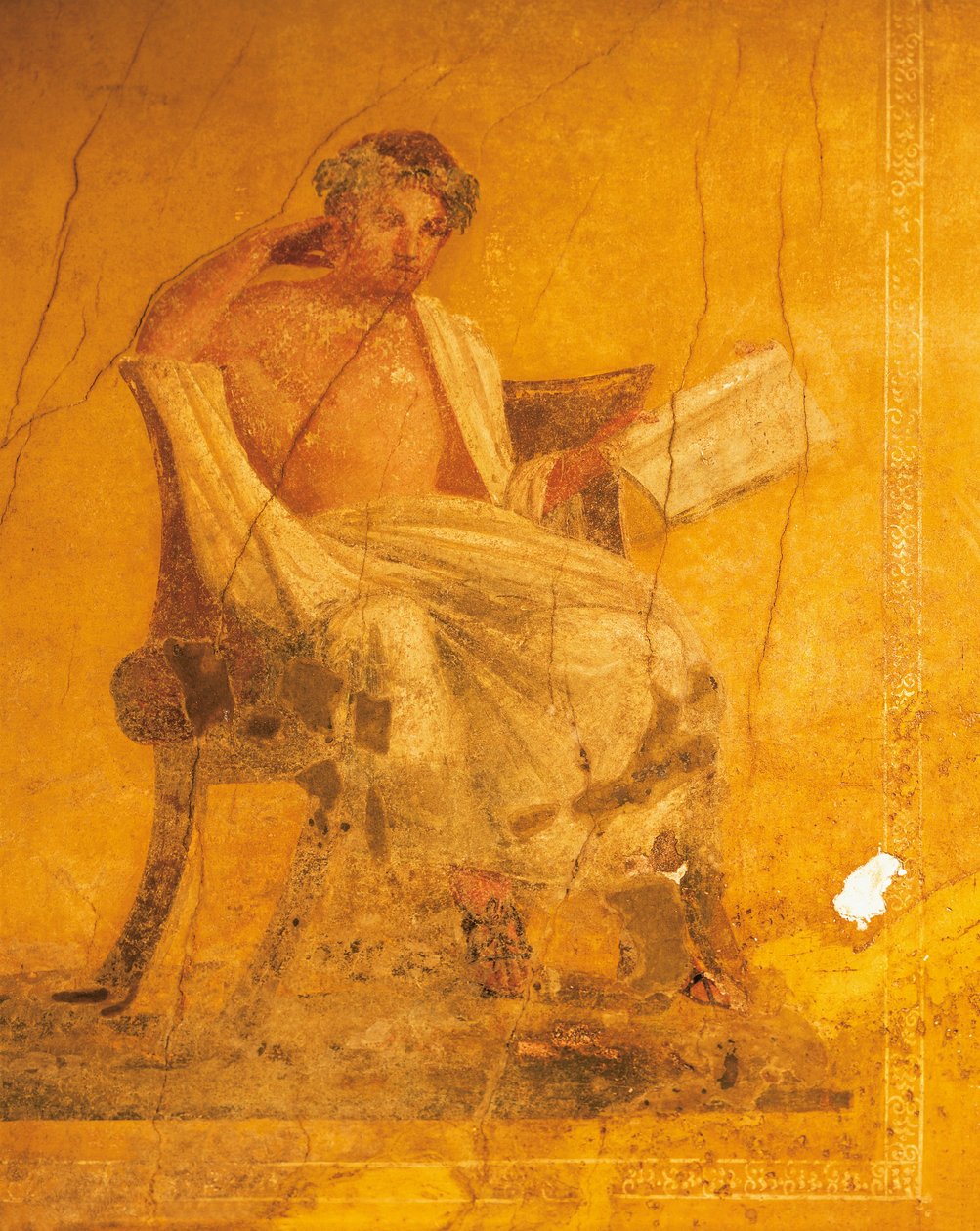 Fresco Depicting Greek Poet Menander, from House of Menander, Pompeii