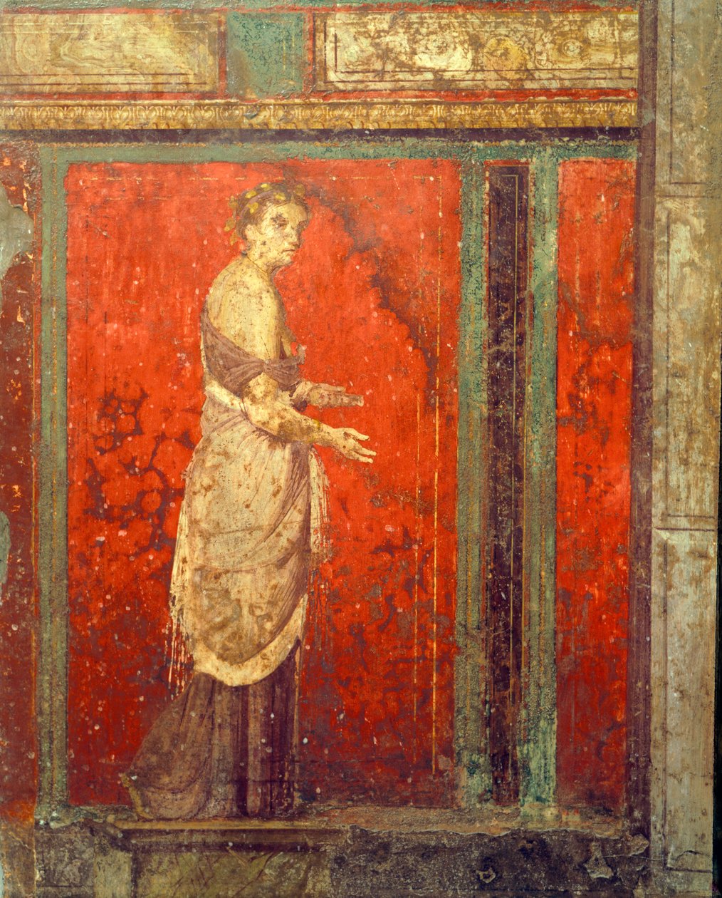 Initiation rites of the cult of Dionysus, fresco from the Villa Dei Mysteri