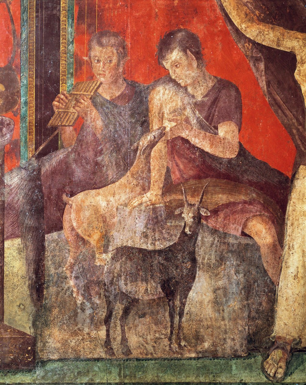 Initiation Rites of the Cult of Dionysus, Fresco from the Villa Dei Mysteri