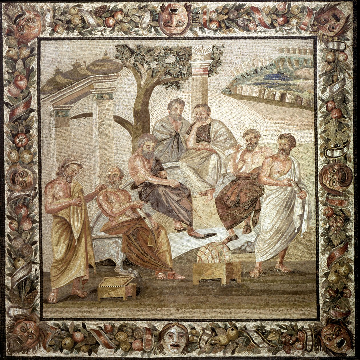 Plato's Academy, 2nd Century BC by Roman: Fine art print