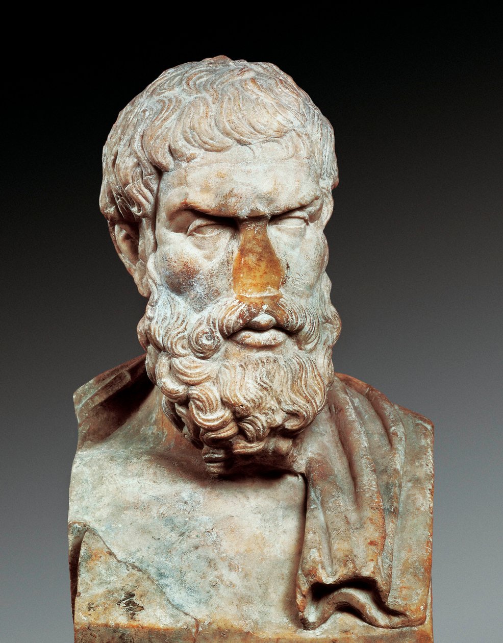 Portrait of Epicurus, Greek Philosopher by Roman