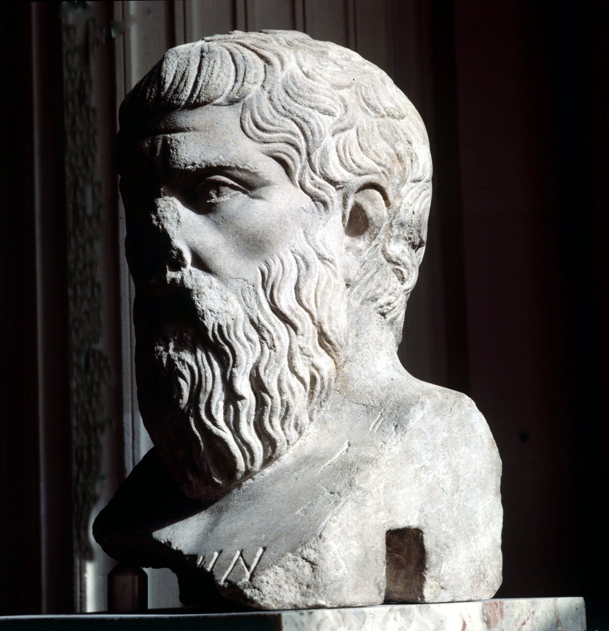 Portrait of Plato, Louvre Museum, Paris. by Roman