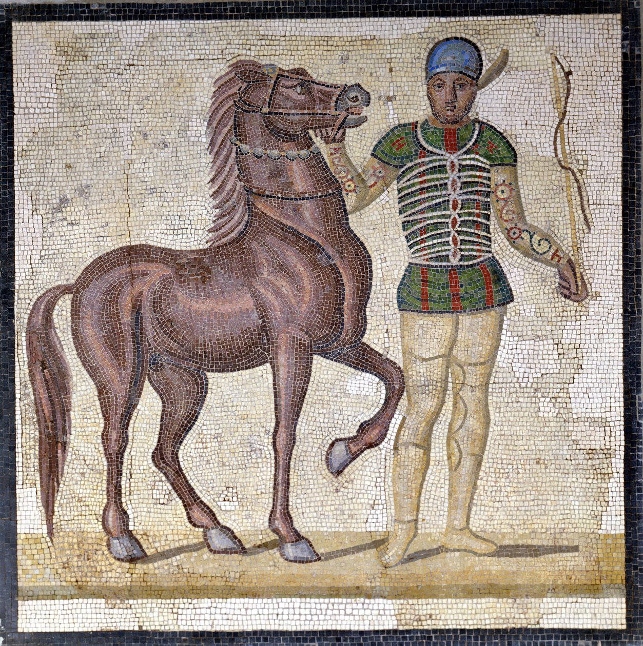 Representation of the four factions of the Roman circus: the Greens ...