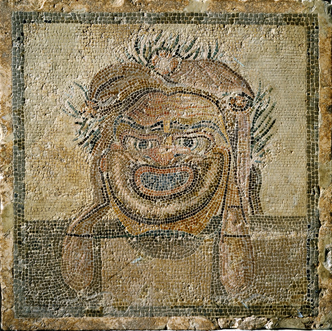 Roman art: Roman theatre mask by Roman: Buy fine art print