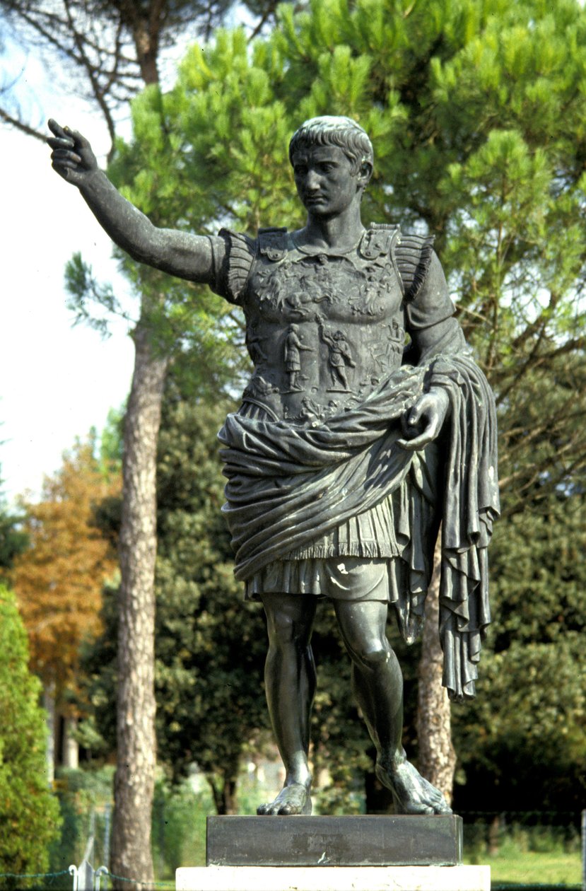Octavian Statue Bronze Statue Of The Roman Emperor Augustus Caesar