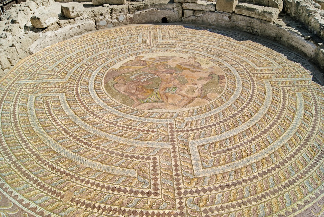 Theseus and the Minotaur, House of Theseus, Paphos, Cyprus