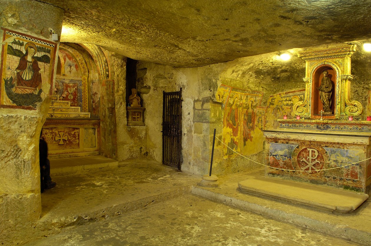 View of the Catacombs of Saint Agatha in Rabat, Malta