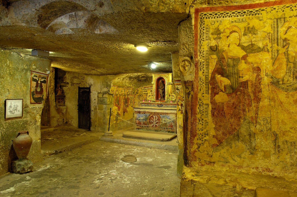 View of the Catacombs of Saint Agatha in Rabat, Malta