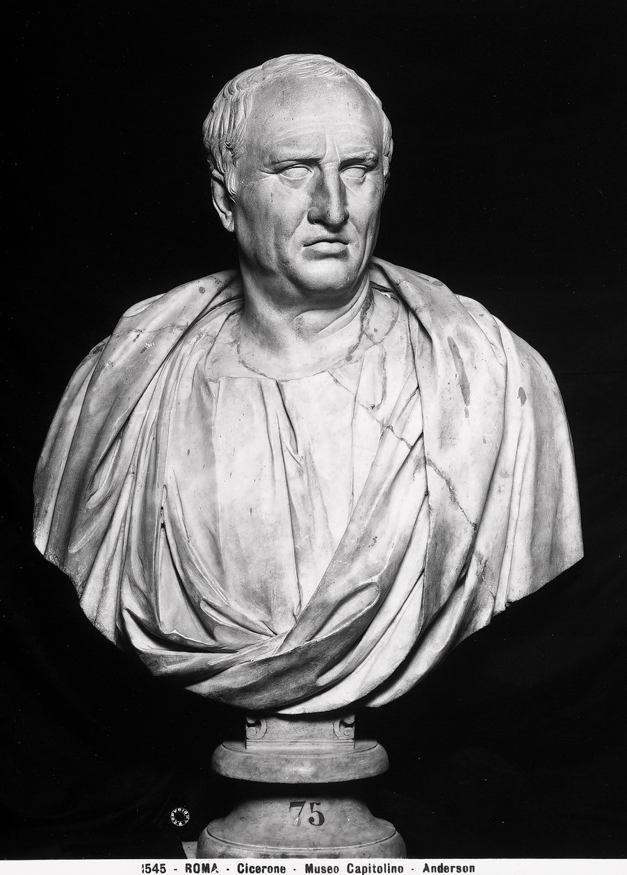 Bust of Marcus Tullius Cicero by Roman Roman
