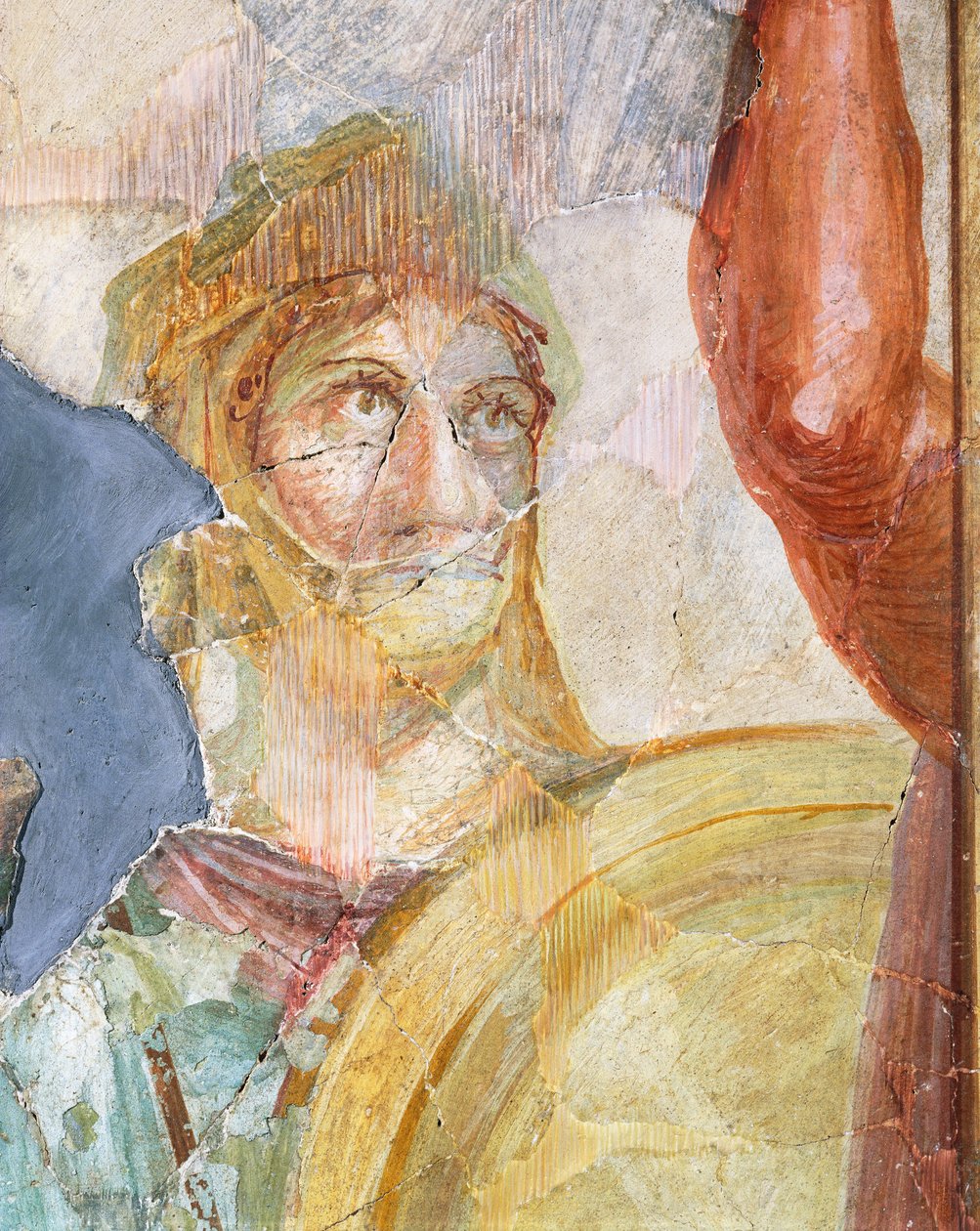 Detail from the fresco of the Marriage of Alexander and Stateira