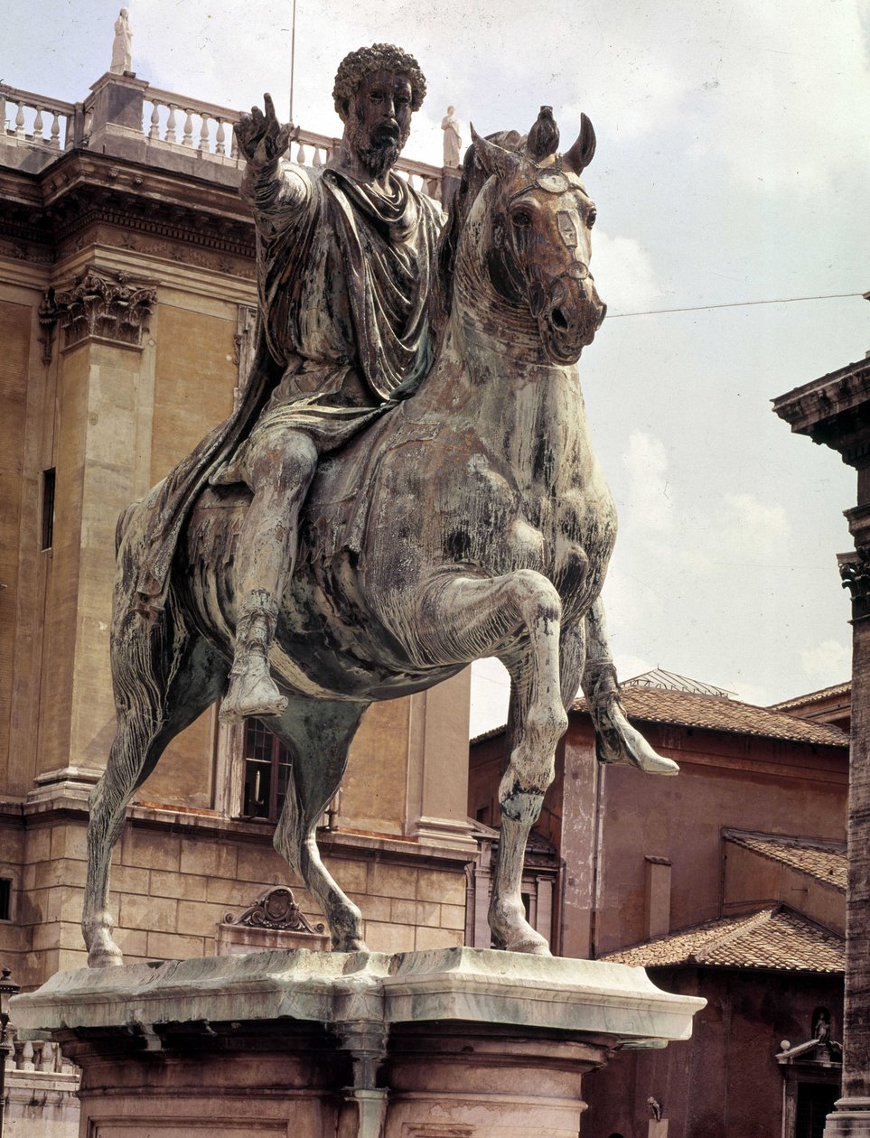 Equestrian Bronze Portrait Of Marcus Aurelius Emperor Marcus Aurelius
