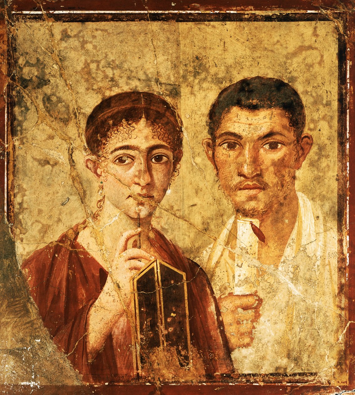 Fresco Depicting Portrait of Paquio Proculo and His Wife